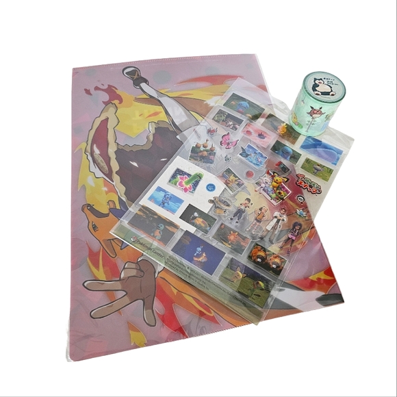 Pokemon | Other | Nintendo Pokemon Stationary Set Washi Tape File ...